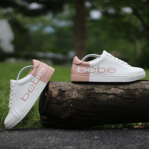 bebe | Shoes | Bebe Sport Womens Charley Laceup Sneakers Pink | Poshmark